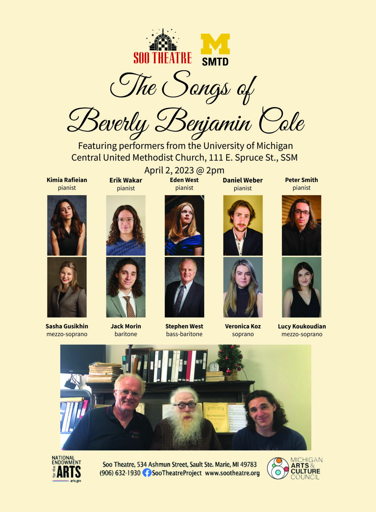 The Songs of Beverly Benjamin Cole - Sault Ste Marie CVB