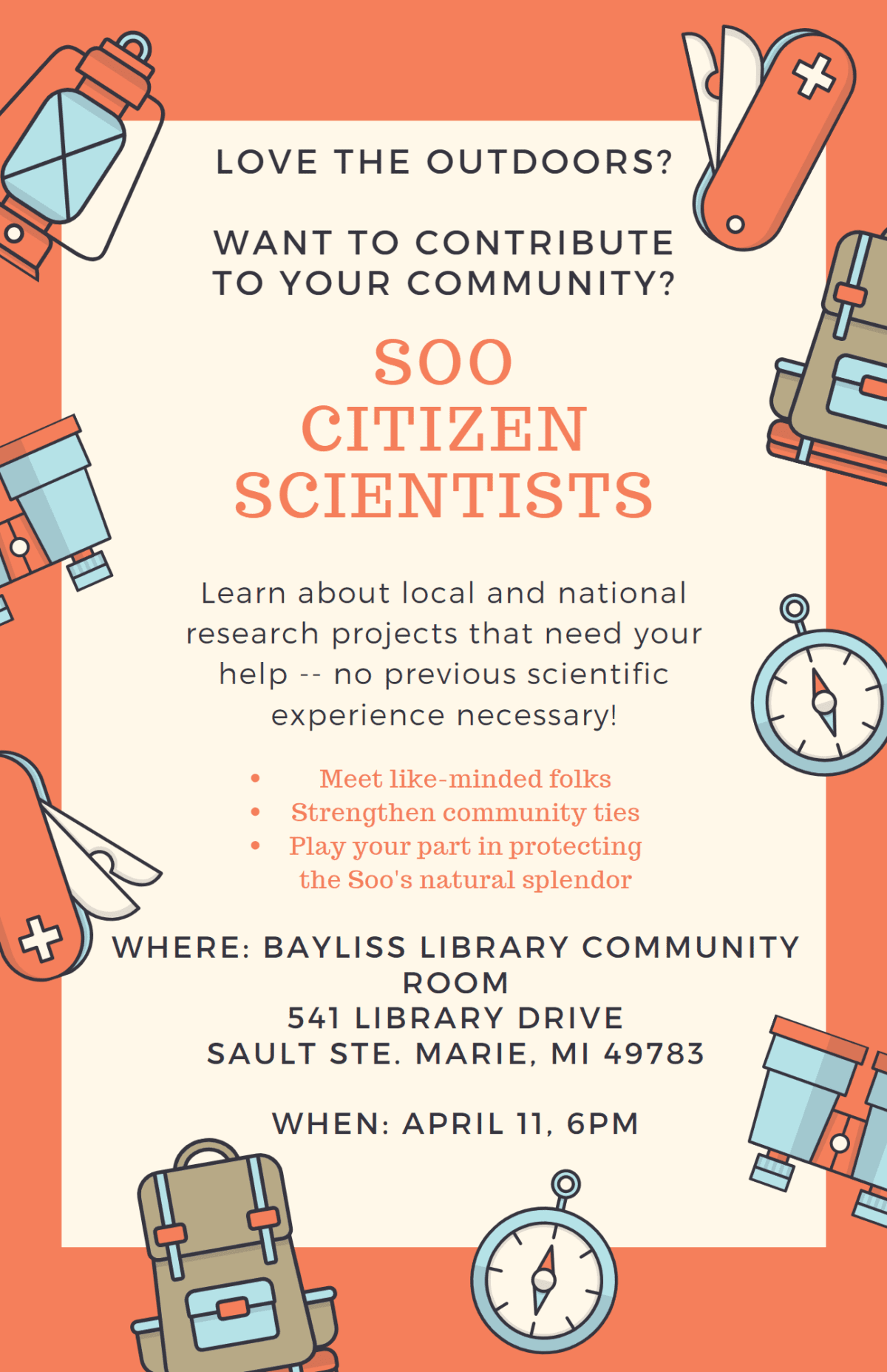 Soo Citizen Scientists - Sault Ste Marie CVB