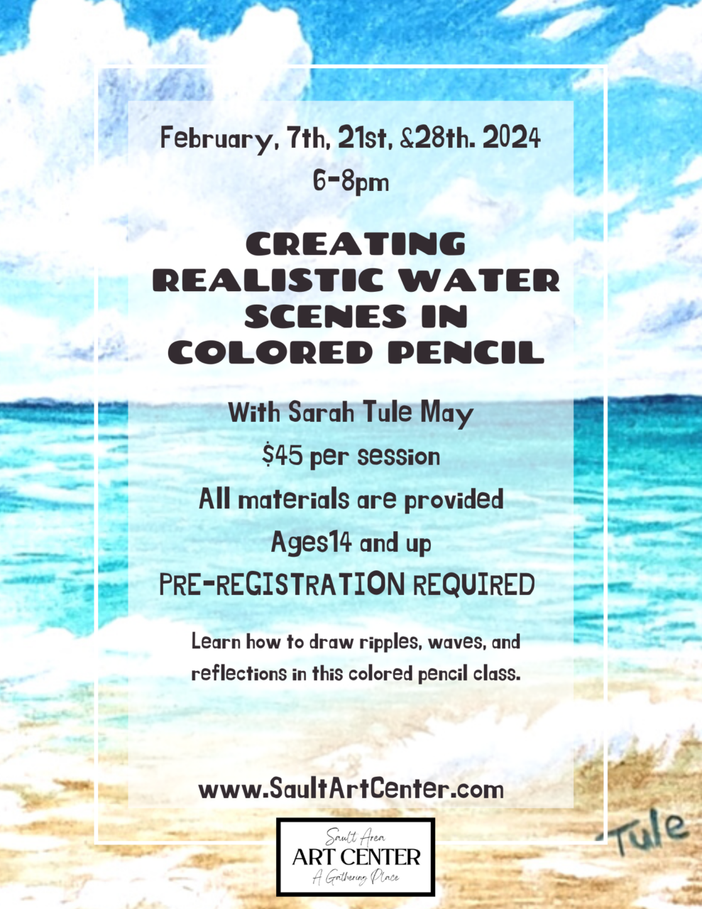 Creating Realistic Water Scenes in Colored Pencil with Sarah Tule May ...